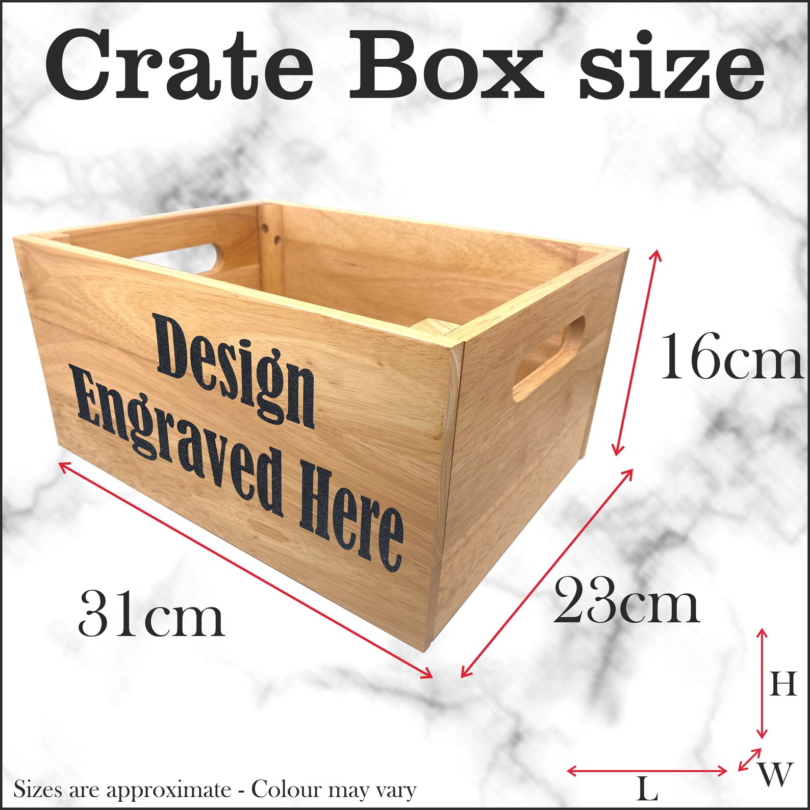 Personalised Wooden Drinks Crate Box - Etsy