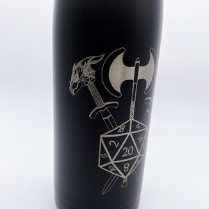 Dungeons and Dragons Inspired Hydration Flask - Etsy UK