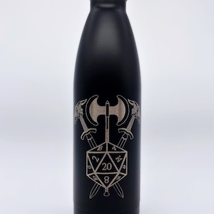 Dungeons and Dragons Inspired Hydration Flask - Etsy UK