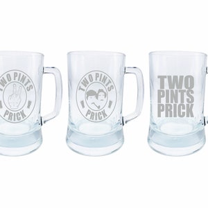 Still Game Inspired Two Pints Prick Glass Tankard - Etsy UK