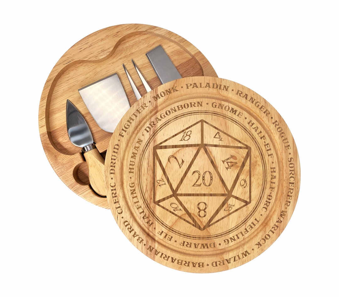Dungeons and Dragons Inspired Personalised Cheeseboard - Etsy