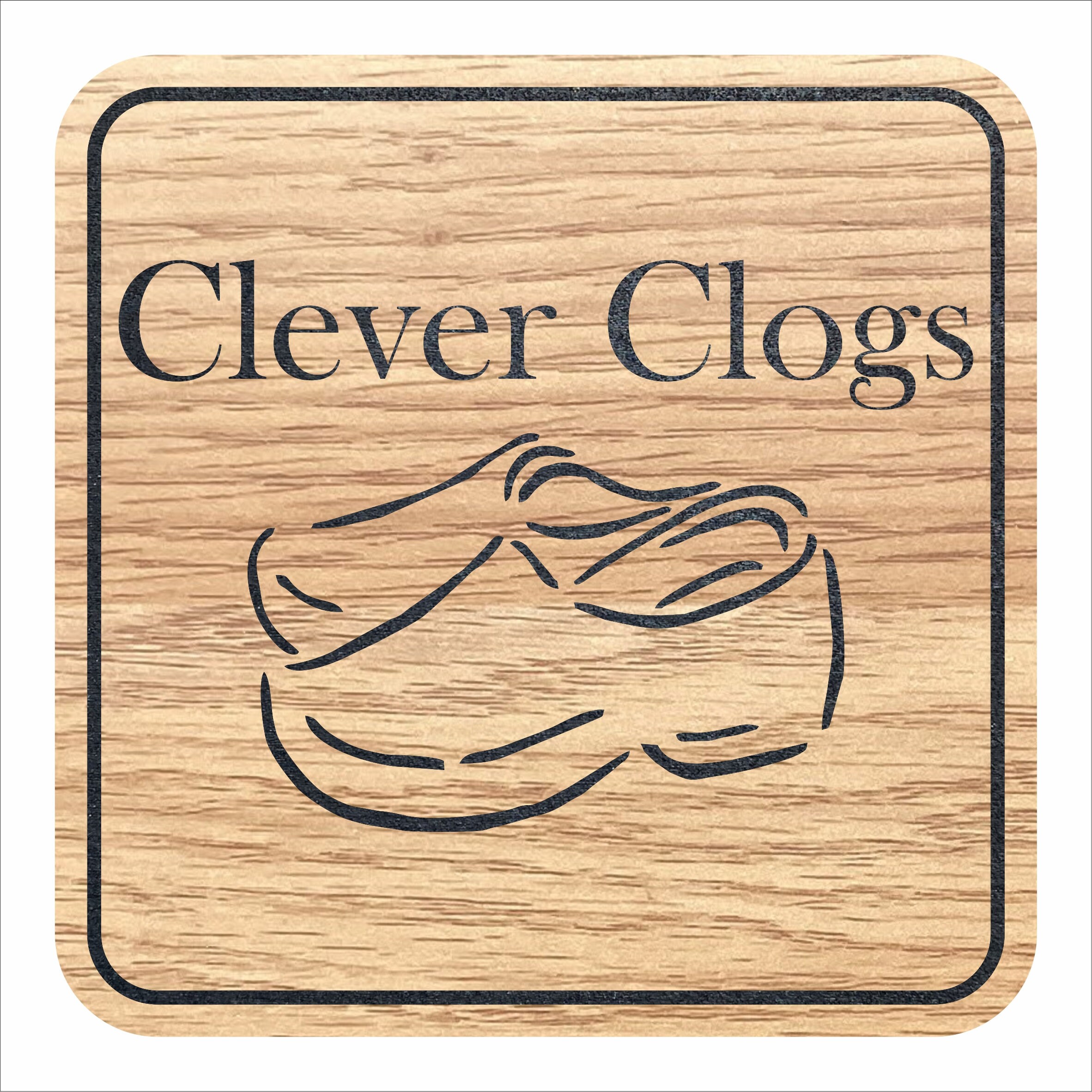 Cute Well Done Clever Clogs Coaster - Etsy