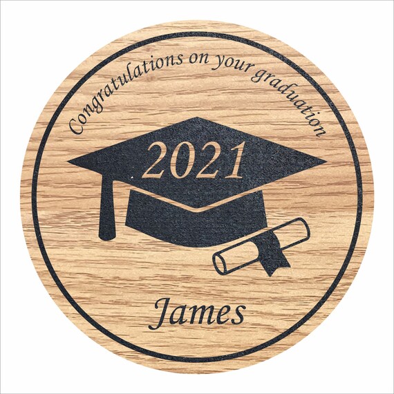 Graduation Personalised Coaster | Etsy