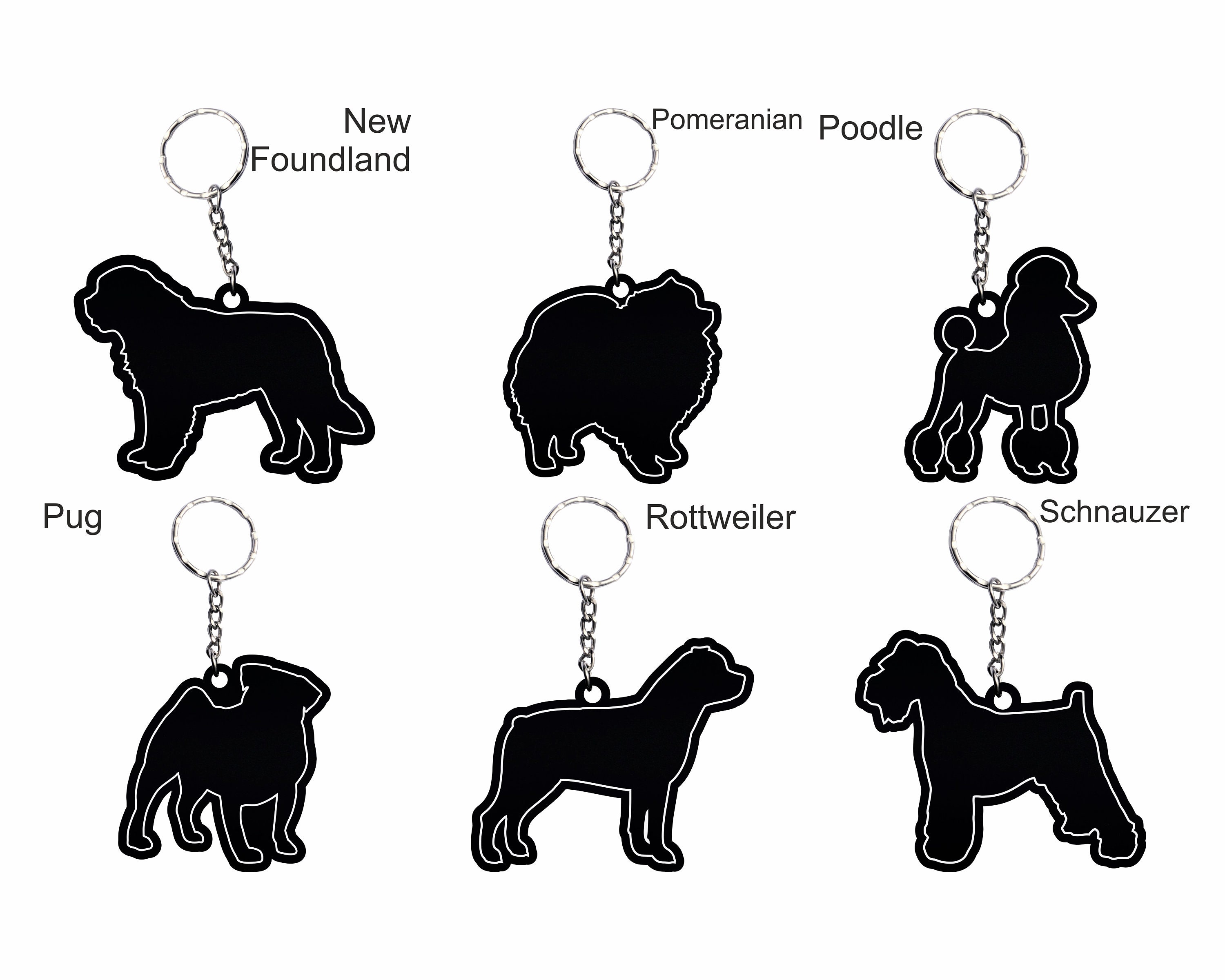 Dog Key Rings - Etsy UK