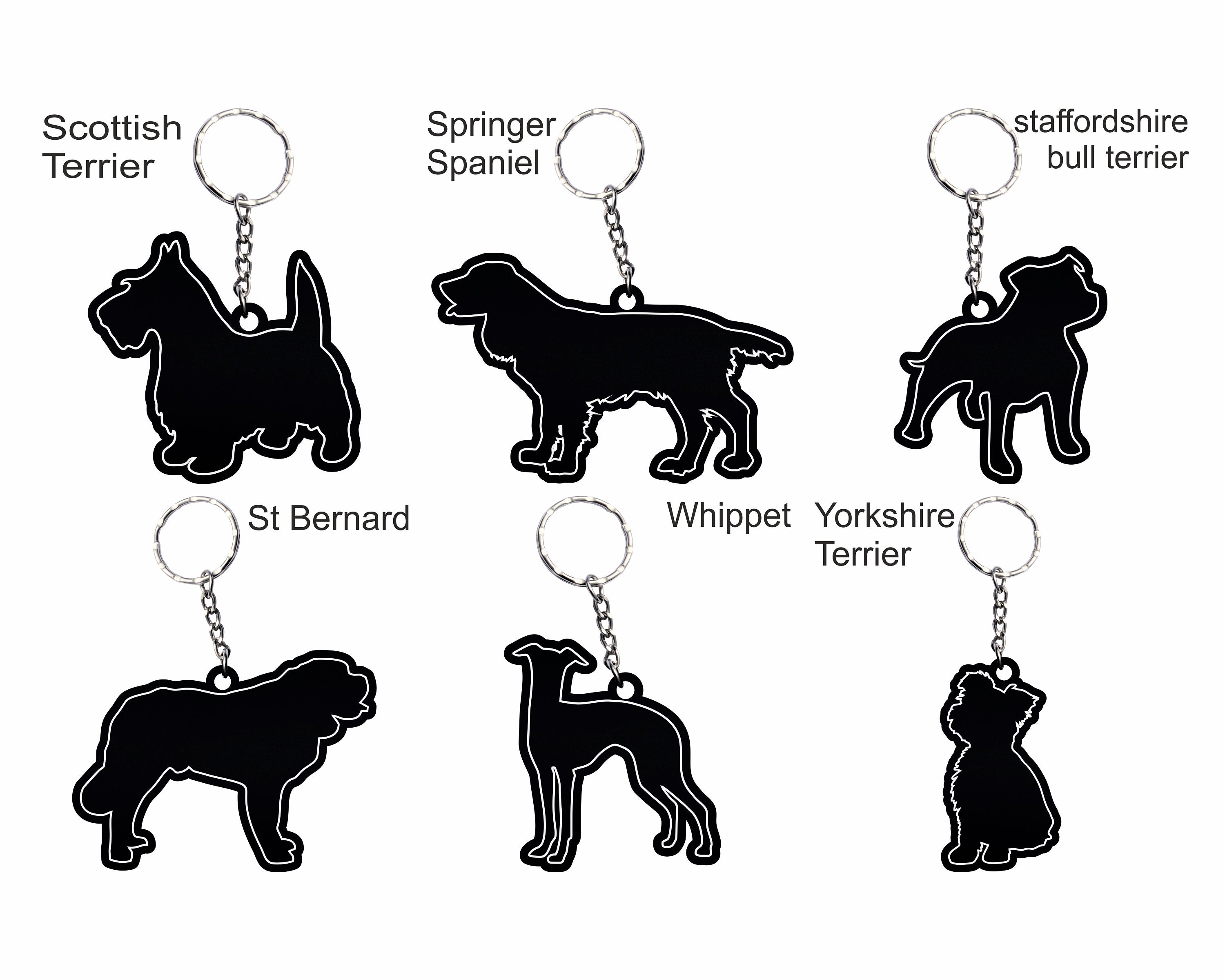Dog Key Rings - Etsy UK