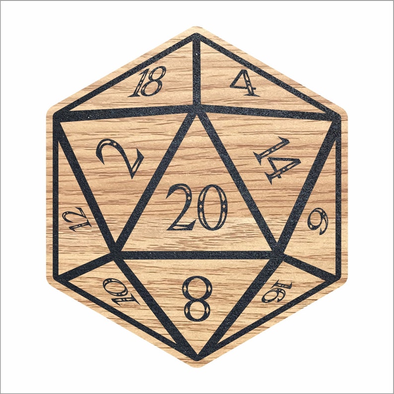 D20 Dungeons and Dragons Themed Coasters D&D - Etsy