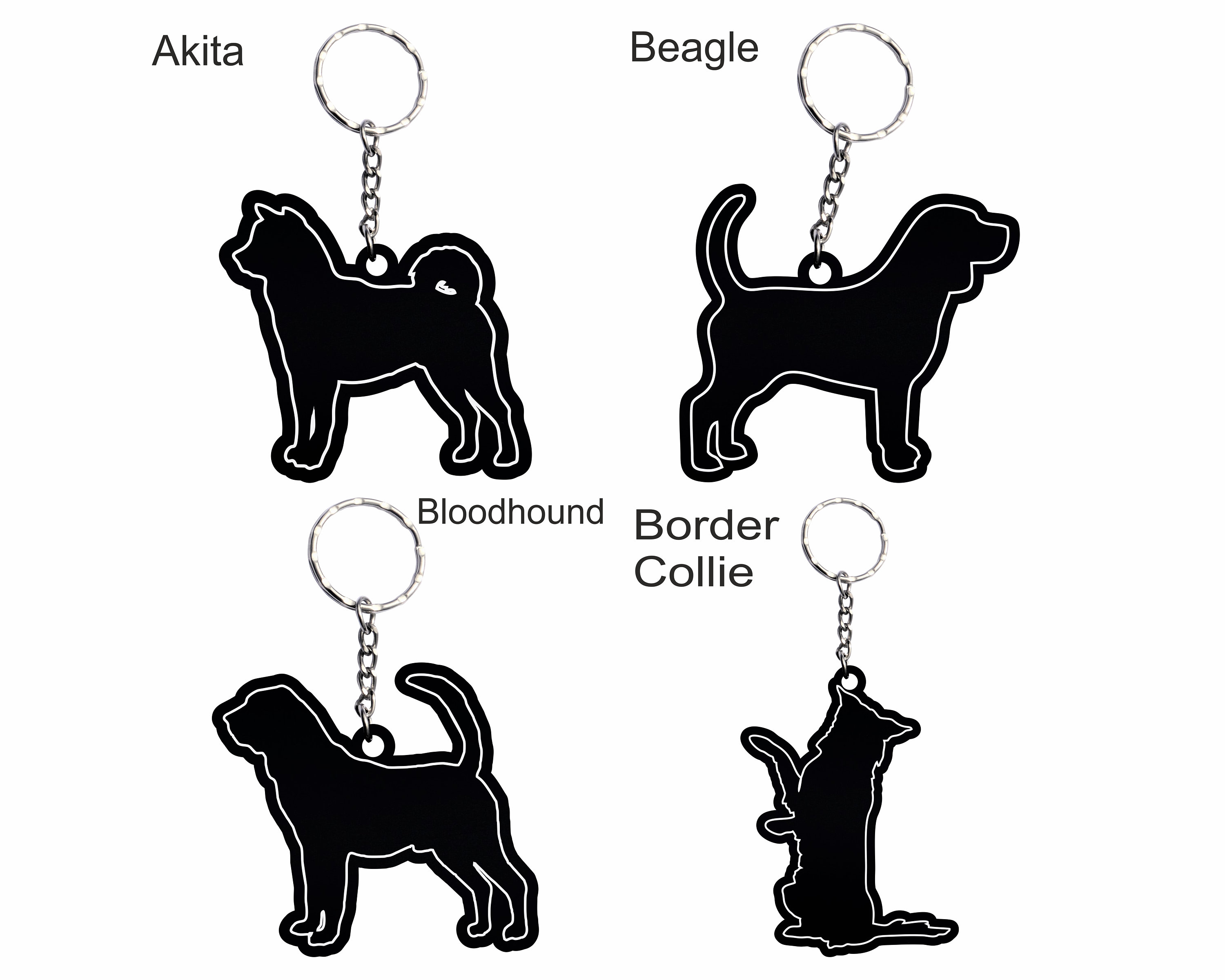 Dog Key Rings - Etsy UK