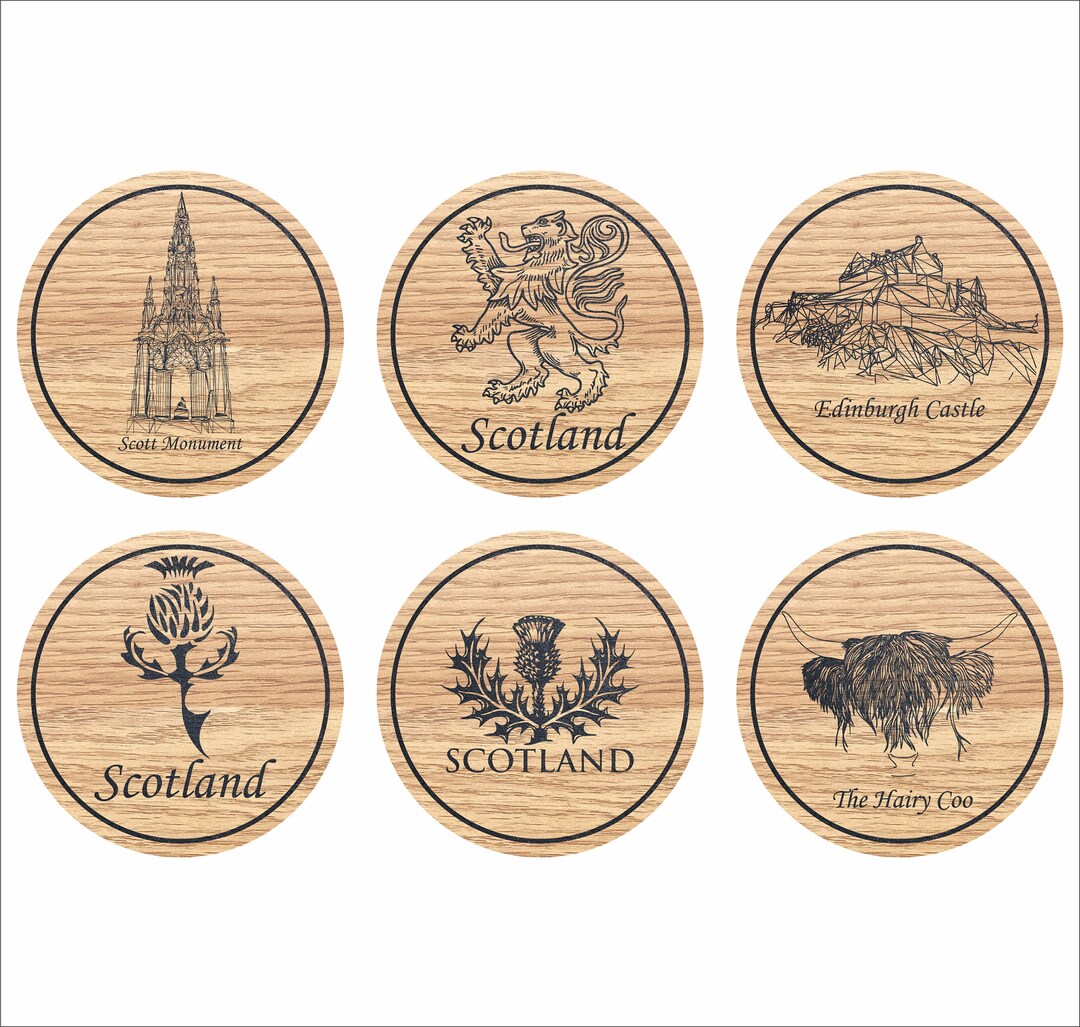 Scotland Coasters - Etsy