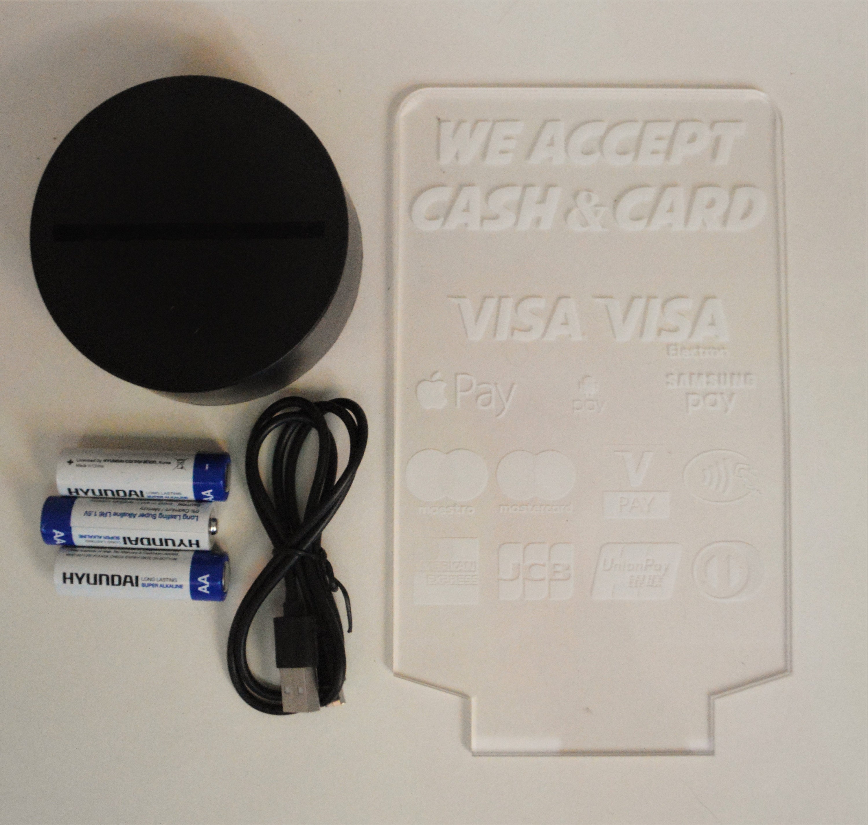 Trader Sign - We Accept Cash & Card - Etsy