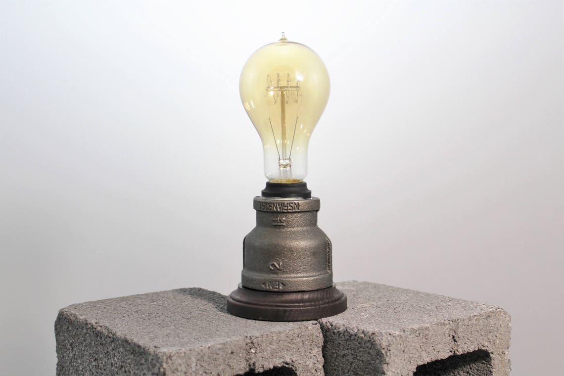 The Edison Light & Base - Etsy
