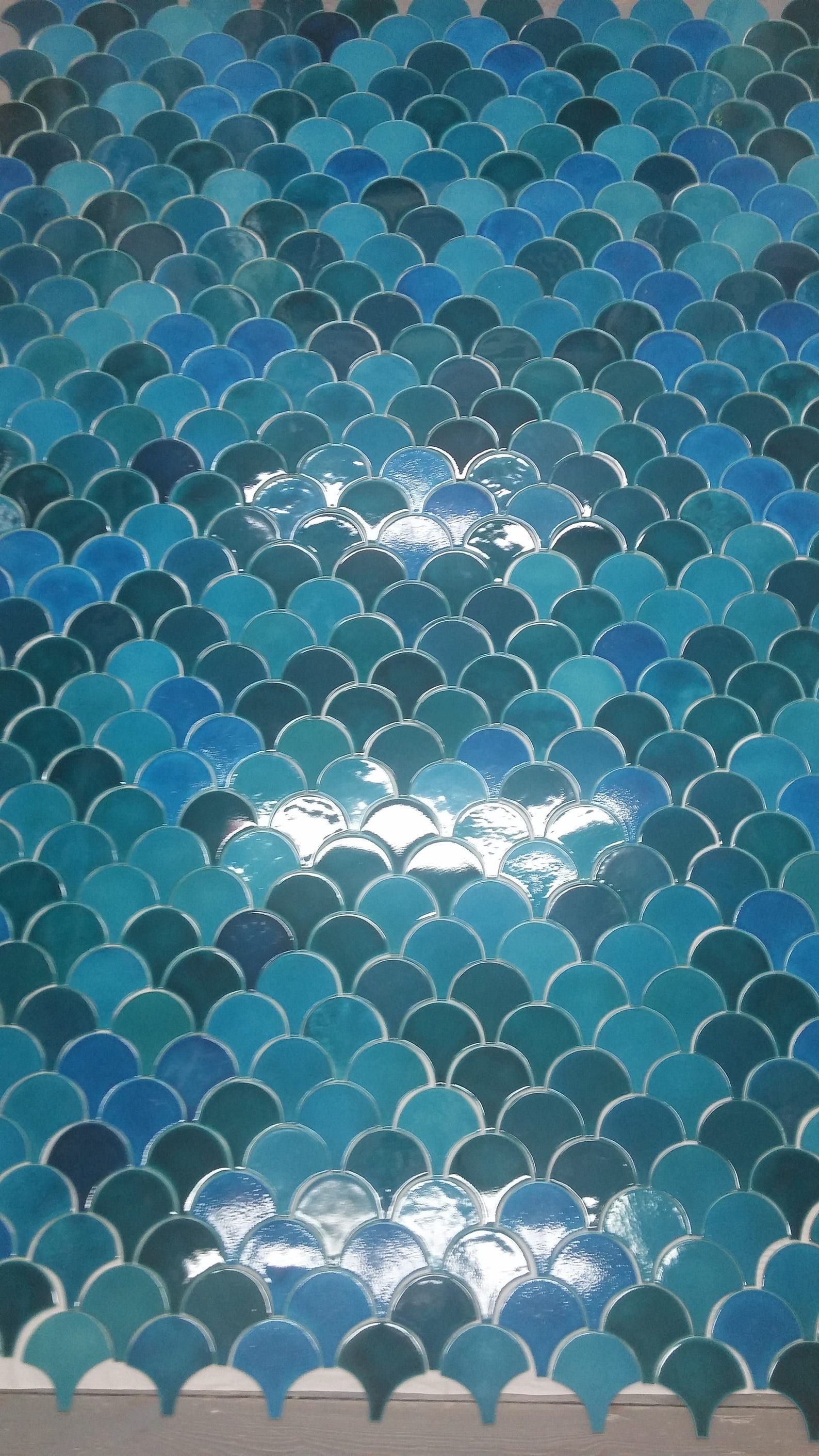 Handmade Ceramic Mosaic Tiles Morocco Fish Scale Ceramic - Etsy