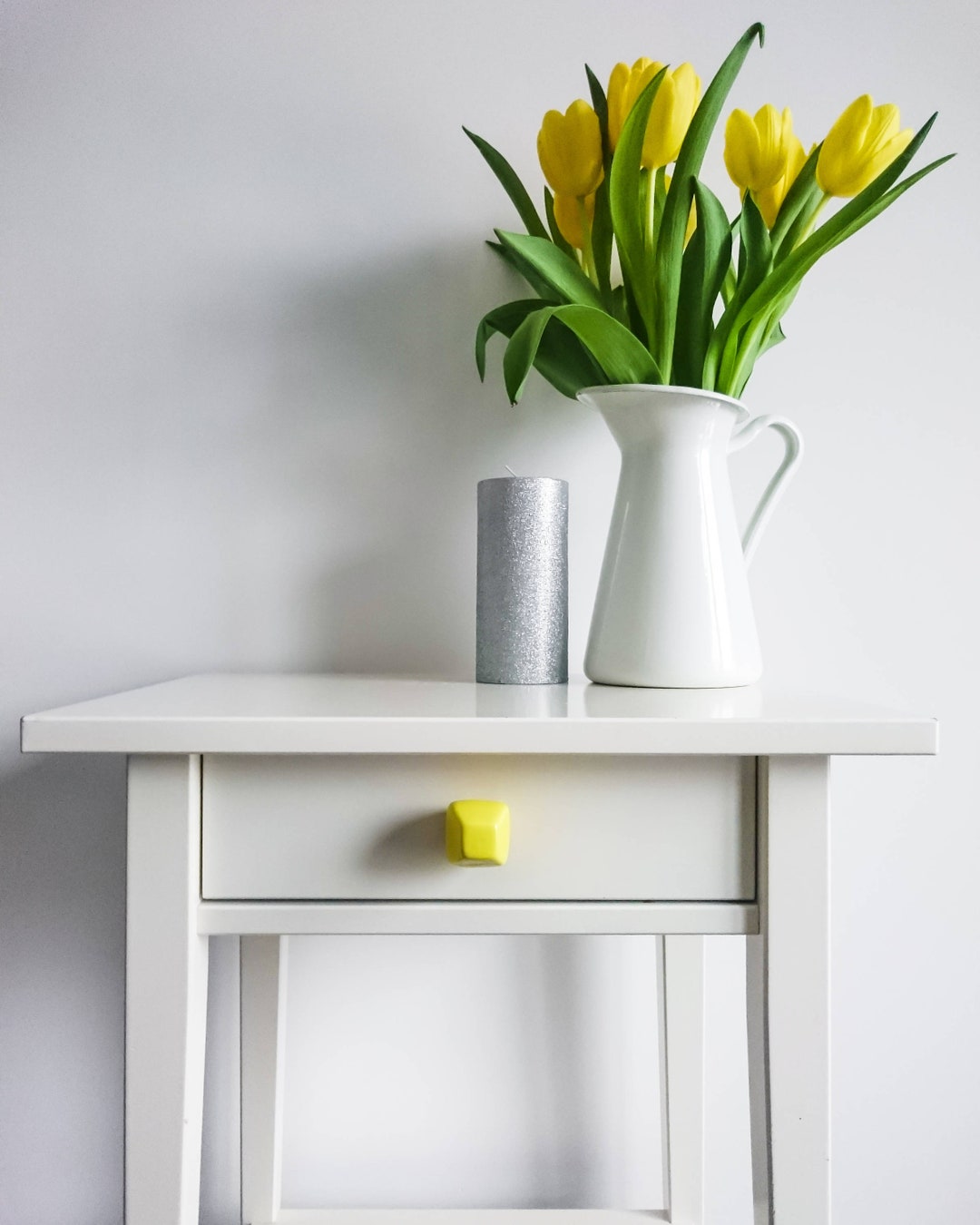 Handmade Yellow Ceramic Diamond Knobs: Dresser Drawer Pulls - Etsy