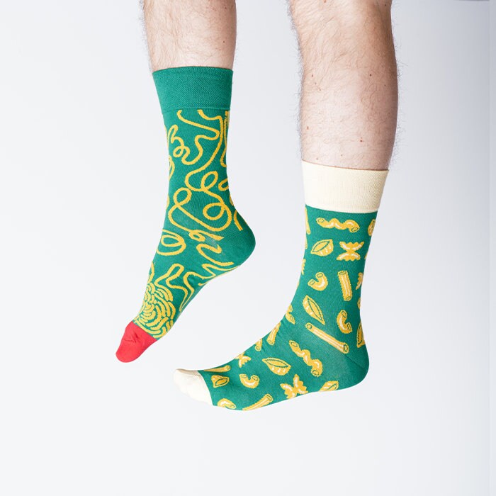 Pasta Makaroni Socks, Colourful, Mismatched, Funny, Bold, Sports ...