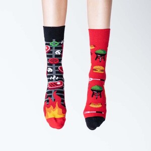 Grill Chill Socks, Colourful, Mismatched, Funny, Bold, Sports, Animals ...