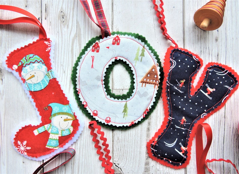 Christmas Letter Decorations, Personalised Christmas Decorations, Xmas ...