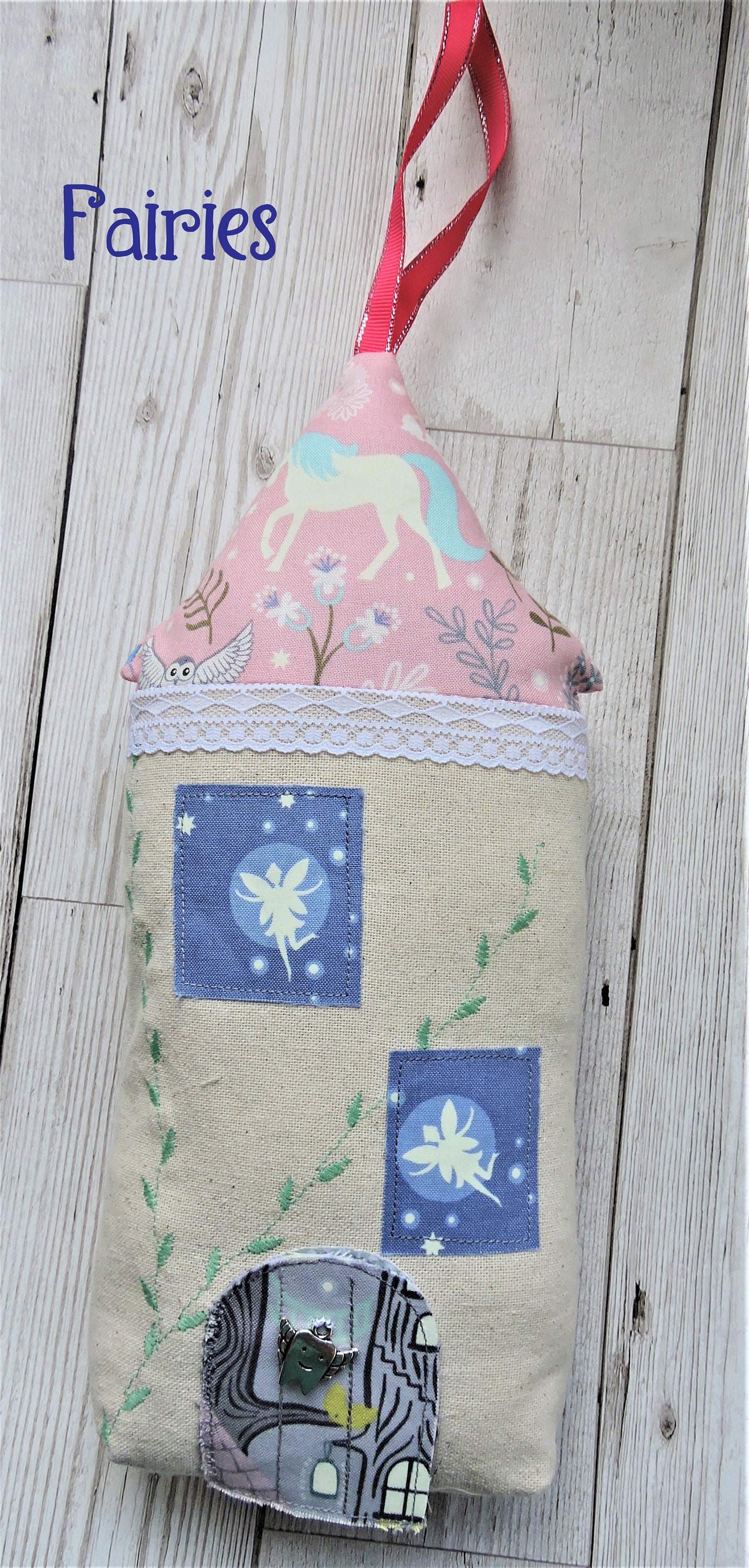 Tooth Fairy Gift, Tooth Fairy Tower, Tooth Fairy Door Hanger, Tooth ...