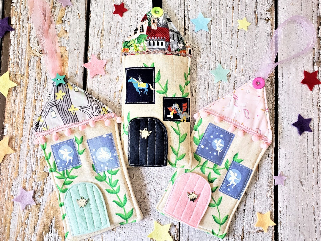 NEW Tooth Fairy Gift, Tooth Fairy Tower, Tooth Fairy Door Hanger, Tooth ...