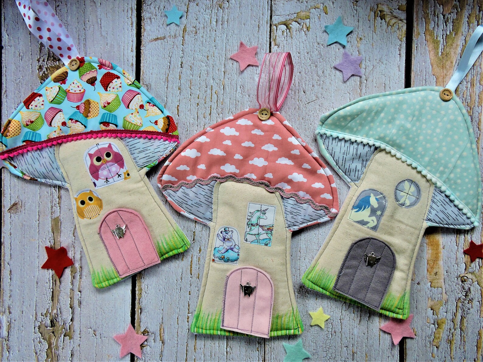 Handmade Tooth Fairy Toadstool House, Wall Hanging Decor - Etsy