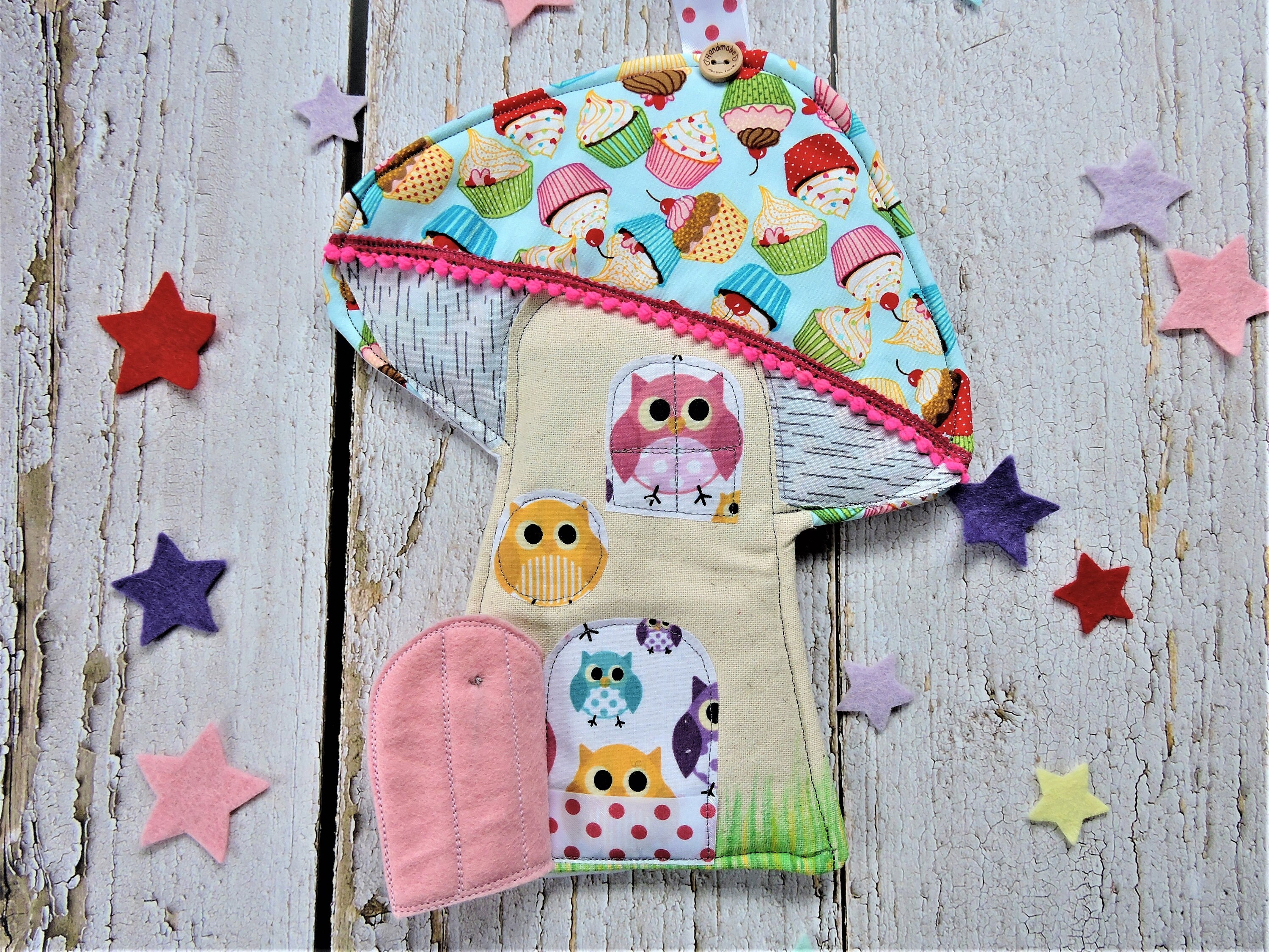 Handmade Tooth Fairy Toadstool House, Wall Hanging Decor - Etsy