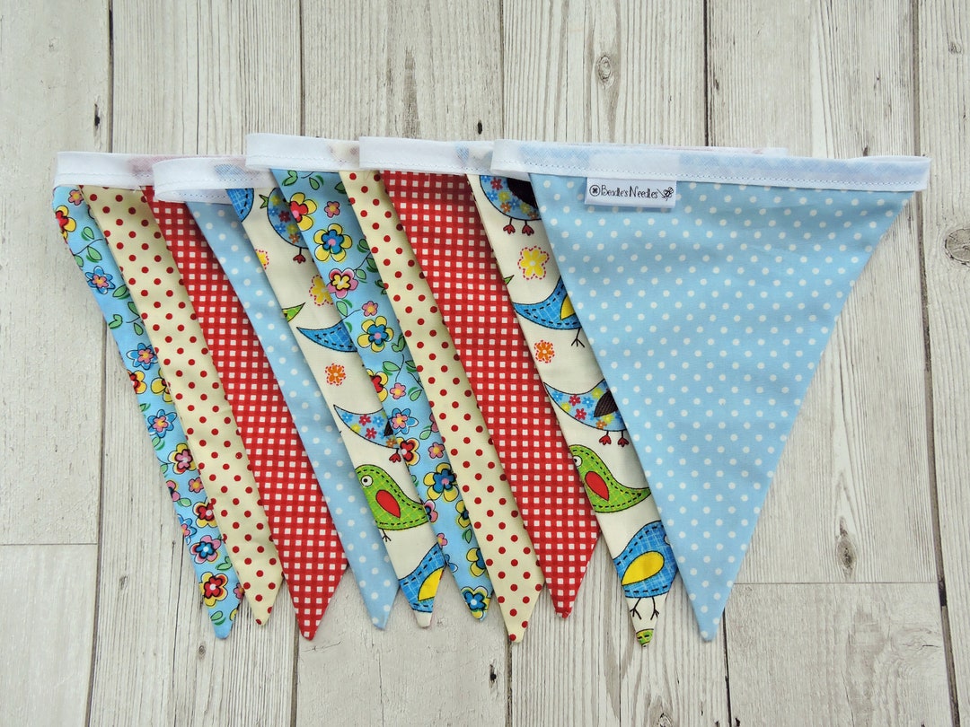 Easter Bunting, Easter Chick Bunting, Spring Flowers Flags, Celebration ...