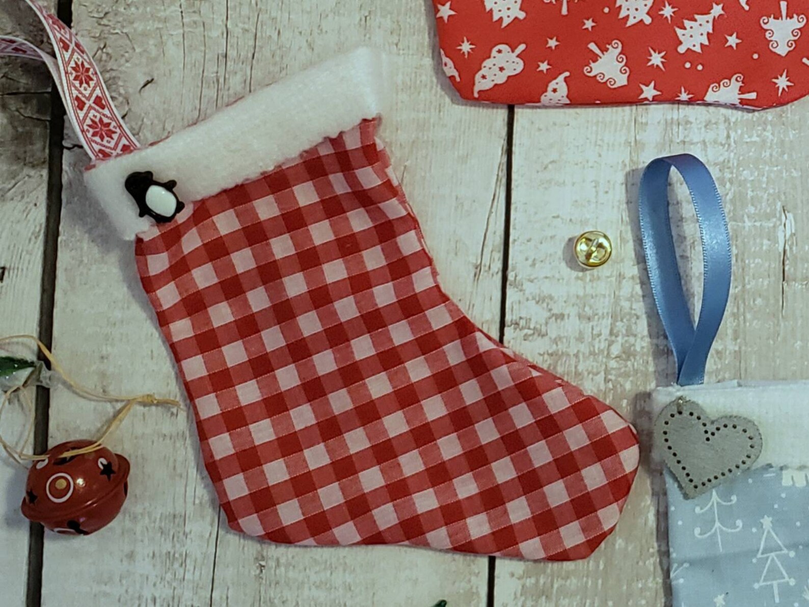 Mini Christmas Stocking Stocking Tree Decoration Small | Etsy