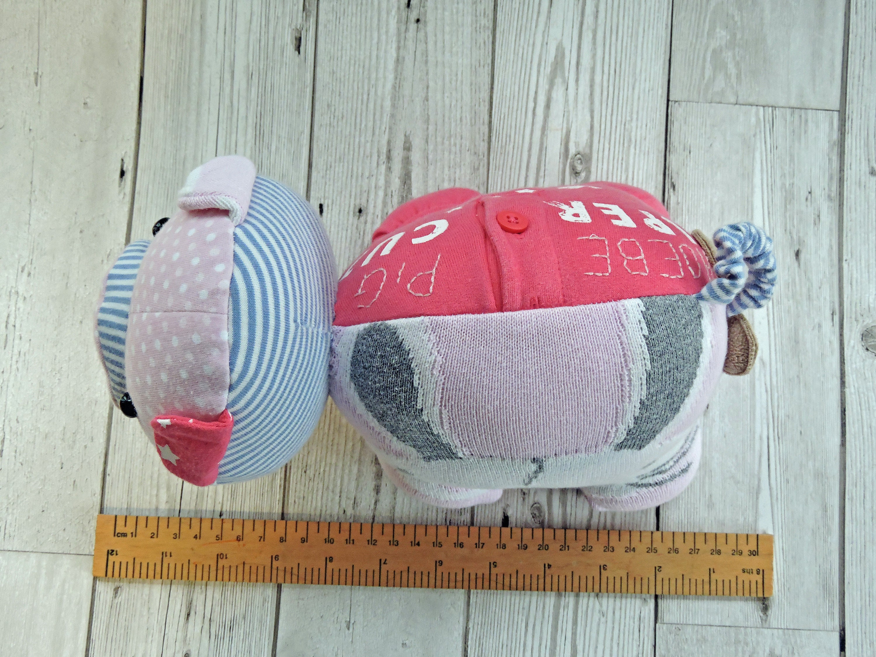 Pig Keepsake Made From Baby Clothes, Pig Keepsake, Baby Clothes Pig ...