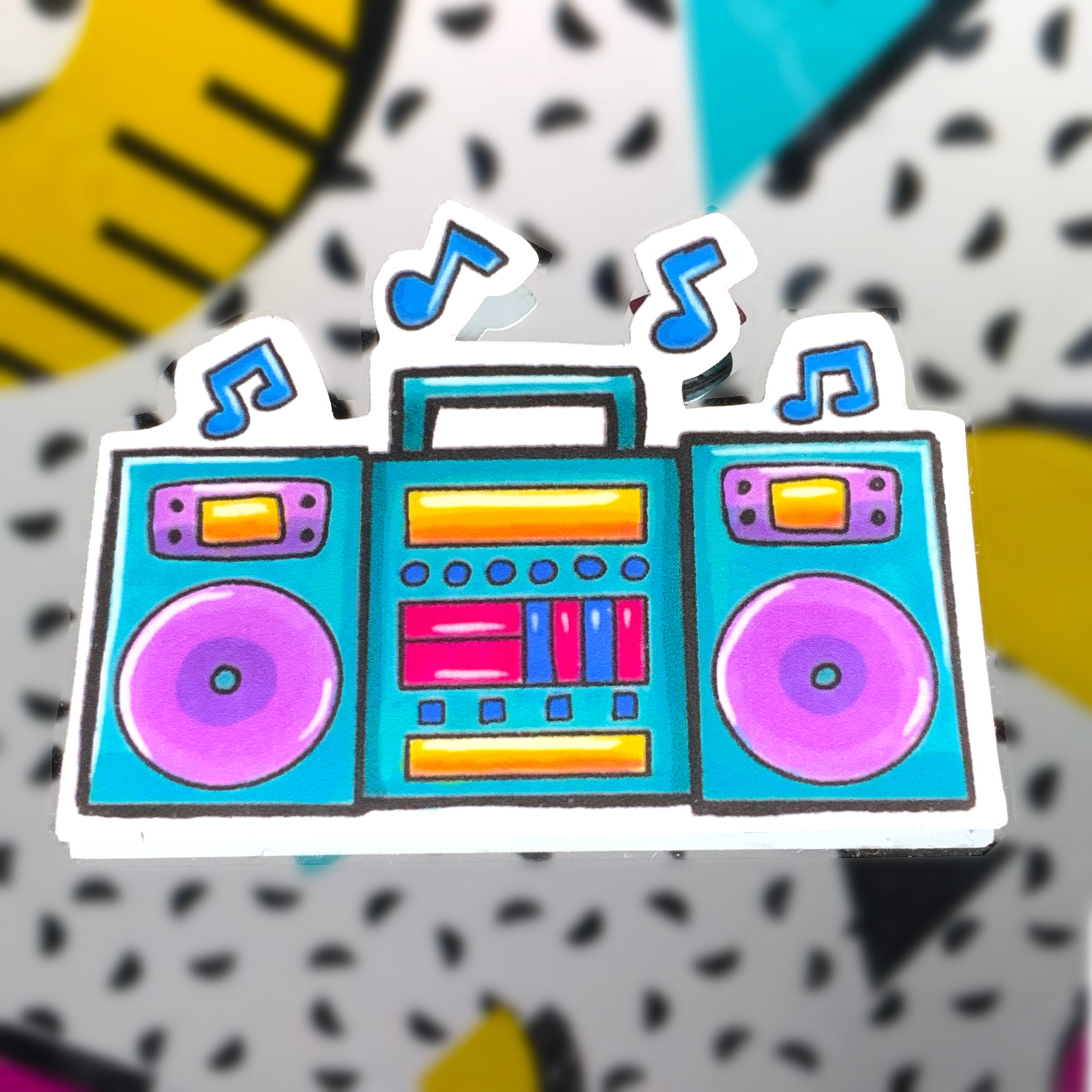 Funky 80s Sticker Pack | Etsy