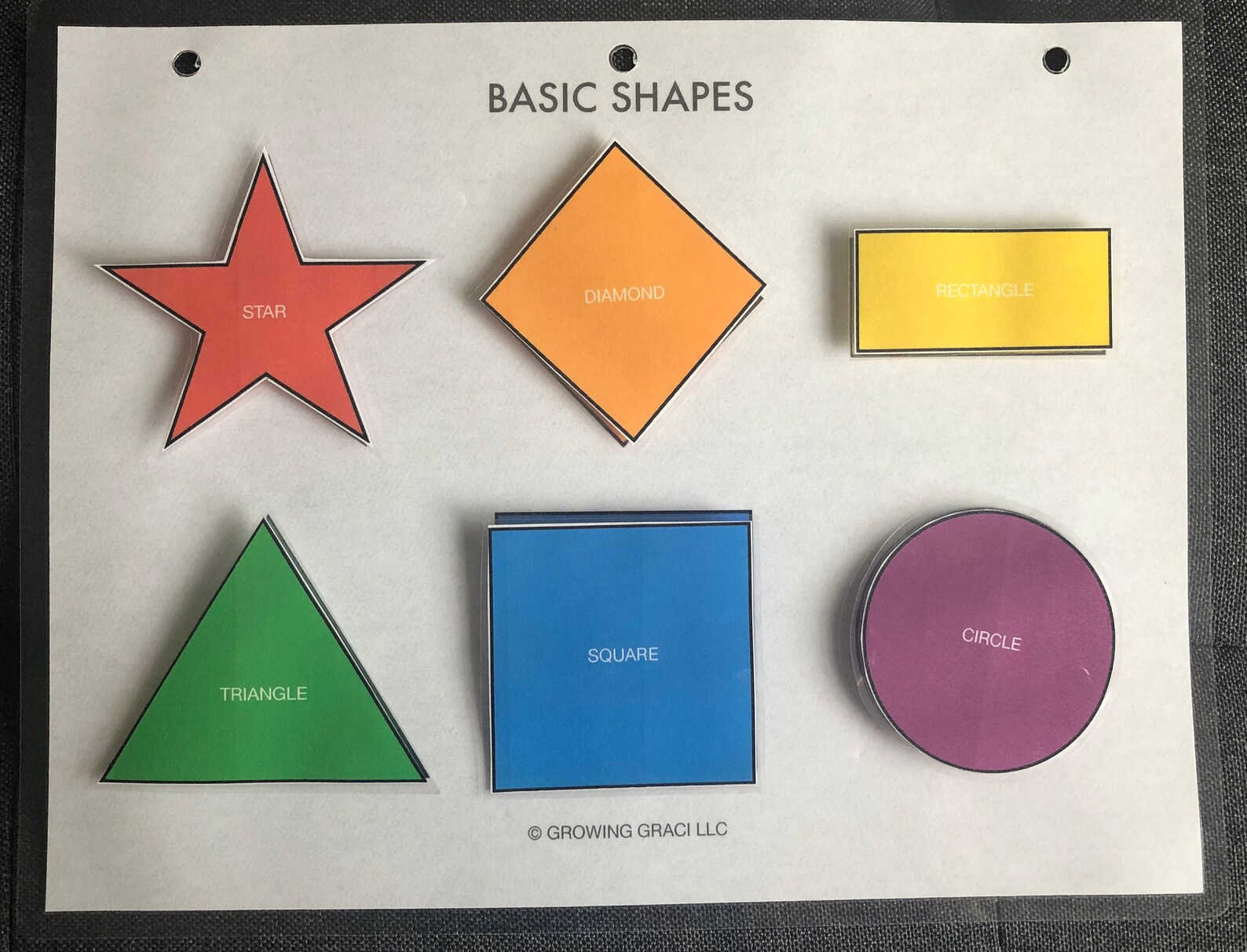 Shape Matching Game, Printable Toddler Preschool Learning Tool ...