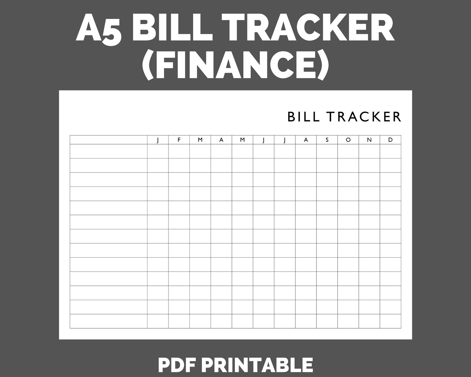 A5 BILL TRACKER Printable PDF Planner Insert Budgeting Etsy a5-bill-tracker-printable-pdf-planner-insert-budgeting-etsy