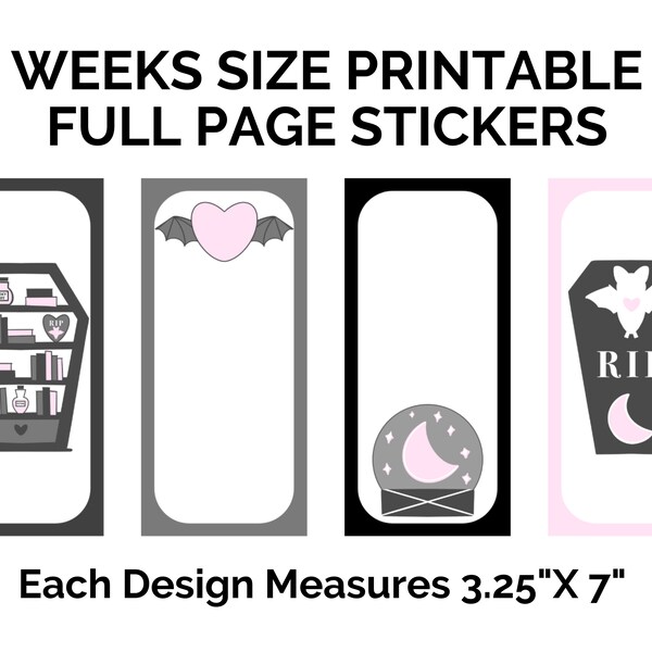 Goth Planner Printable - Etsy