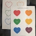 Color Matching Hearts Game, Printable Toddler Preschool Learning Tool ...