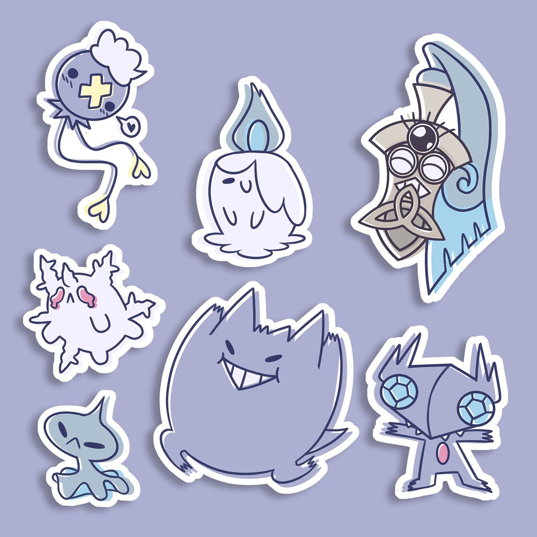 Ghost Pokemon Sticker Bundle - Etsy UK