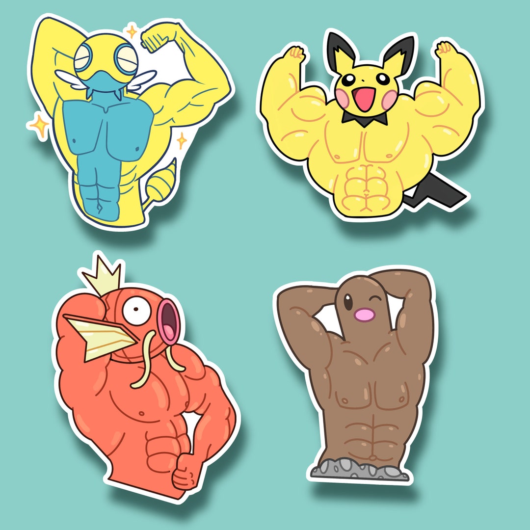Buff Pokemon Sticker Pack - Etsy