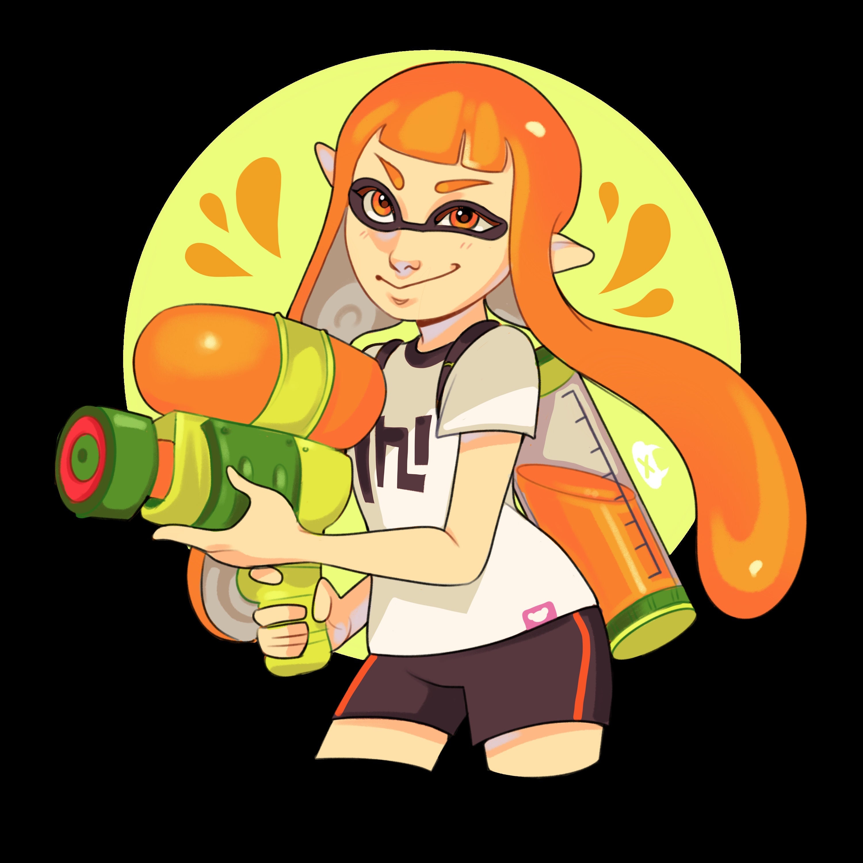 Inkling From Splatoon Button/sticker - Etsy