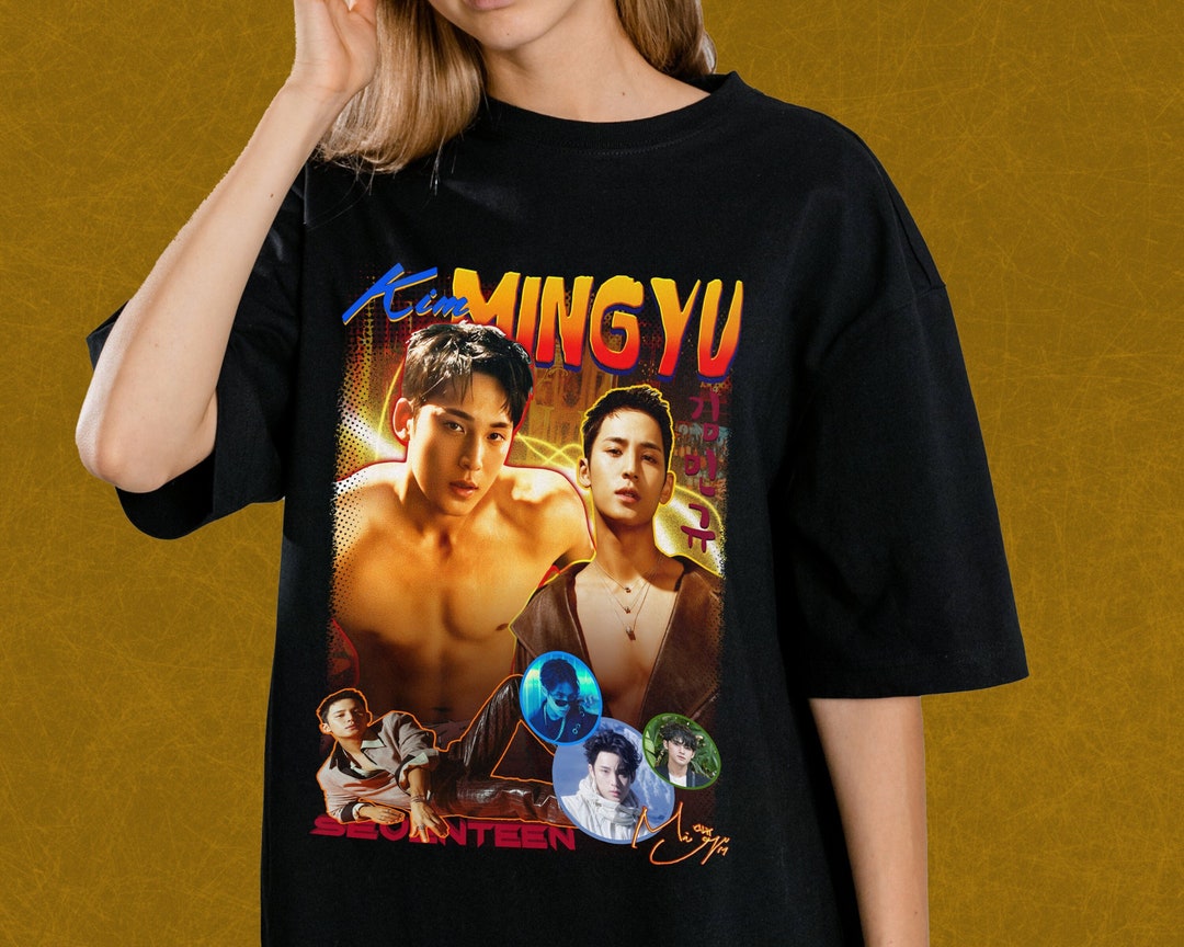 MINGYU OF SEVENTEEN Y2K Retro Bootleg Short-sleeve Unisex T-shirt - Etsy