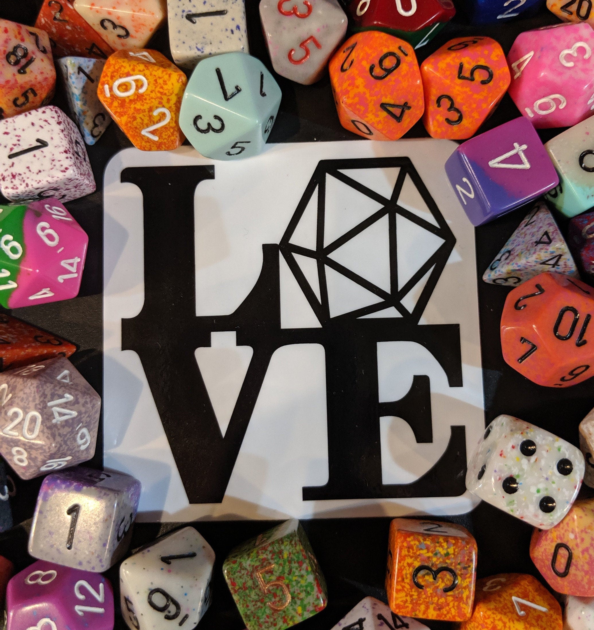 Love Dice Sticker - Etsy