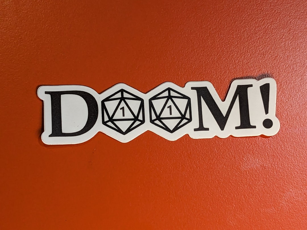 DOOM D20 Critical Failure Sticker - Etsy
