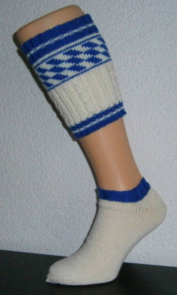 "Loferl" Two Part Lederhosen Socks Men Wear in Bavaria