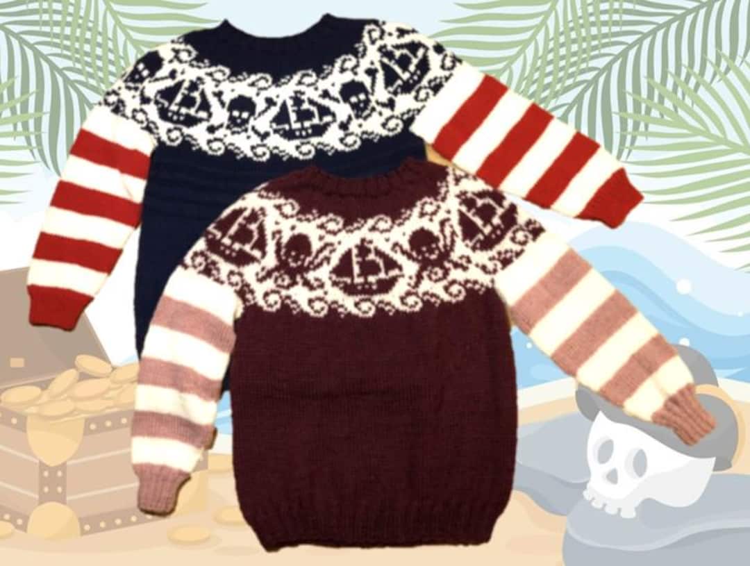 Pirate Sweater Knitting Pattern - Etsy