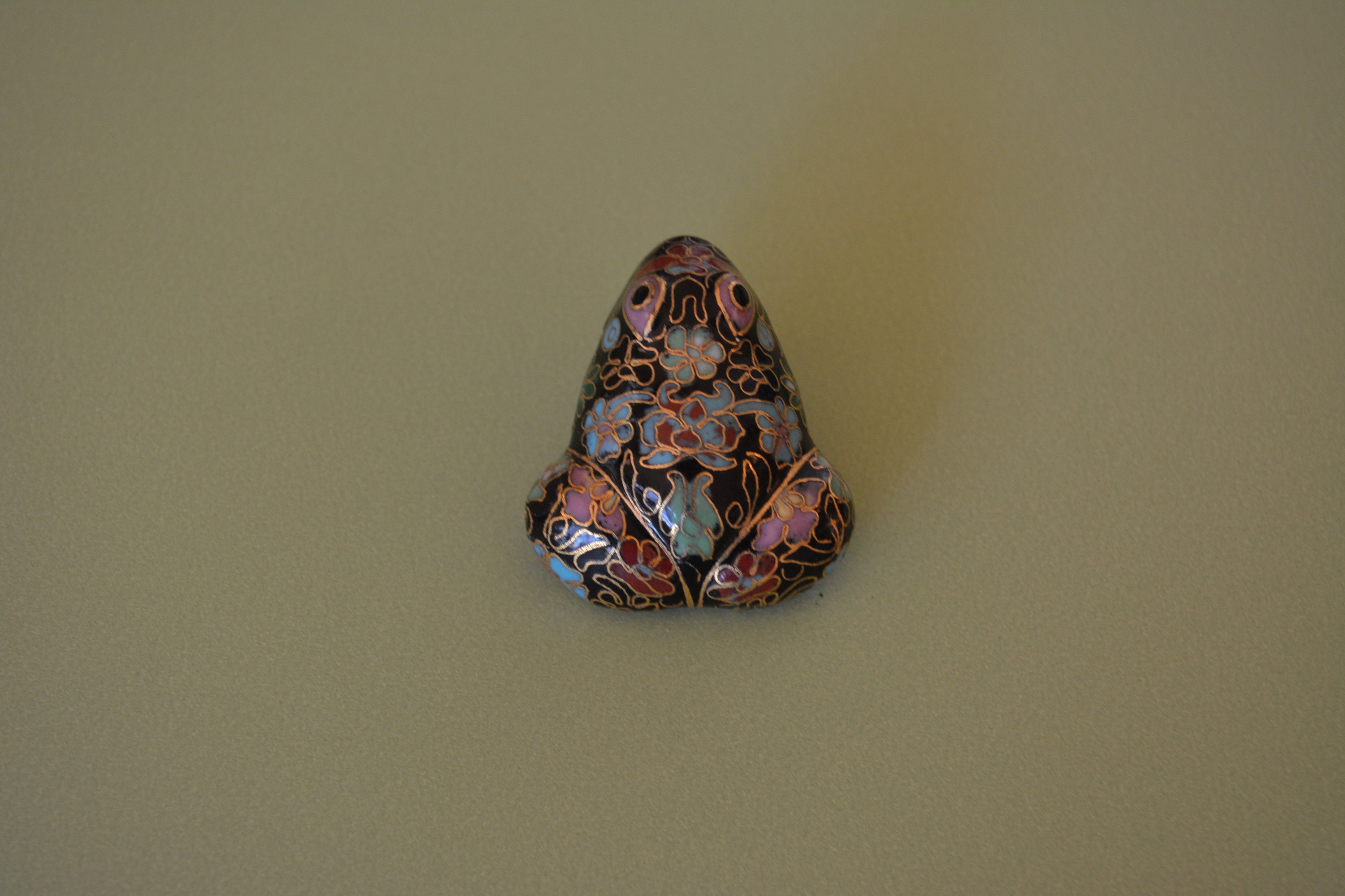 Figurines/trinkets/cloisonne' Frog Figurine Hand Painted-2 X 2 - Etsy