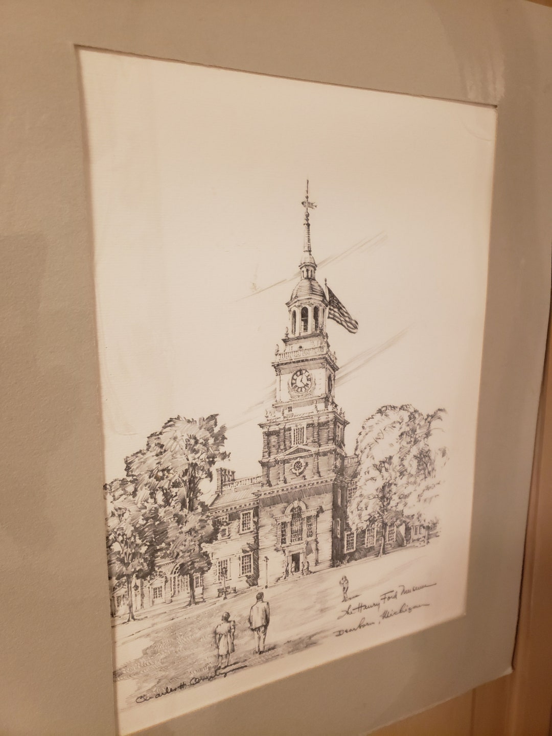 Art-charles Overly "the Henry Ford Museum" Lithograph/print. Signed ...