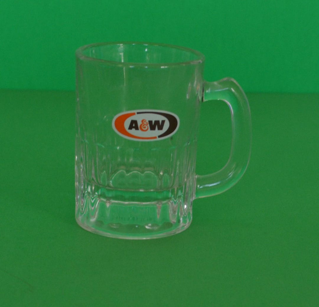 Glassware-vintage A&W Root Beer Mugs-1 Medium and 2 Small - Etsy