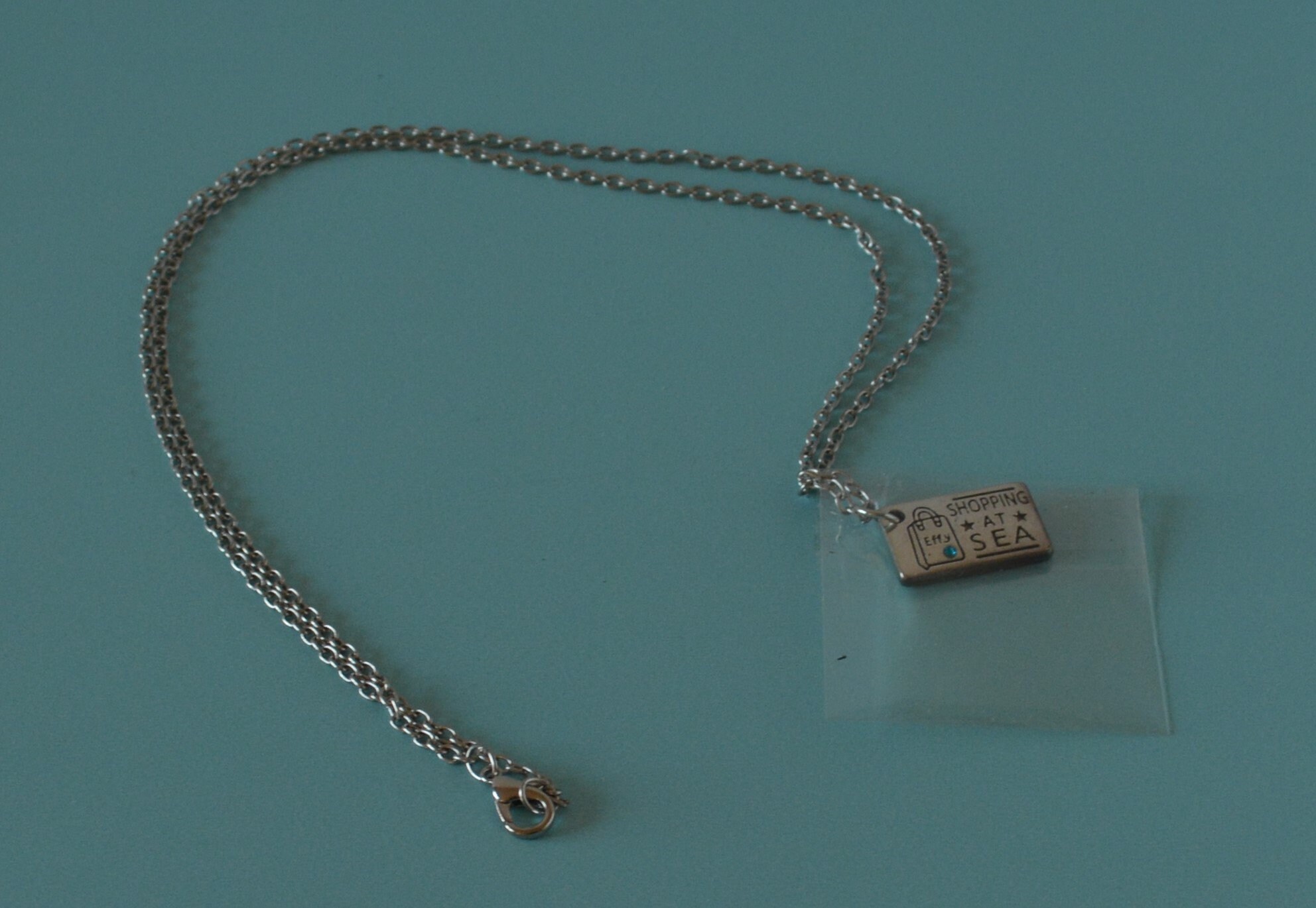 Jewelry-sku#53/necklace-effy Shopping at Sea Charm Necklace - Etsy