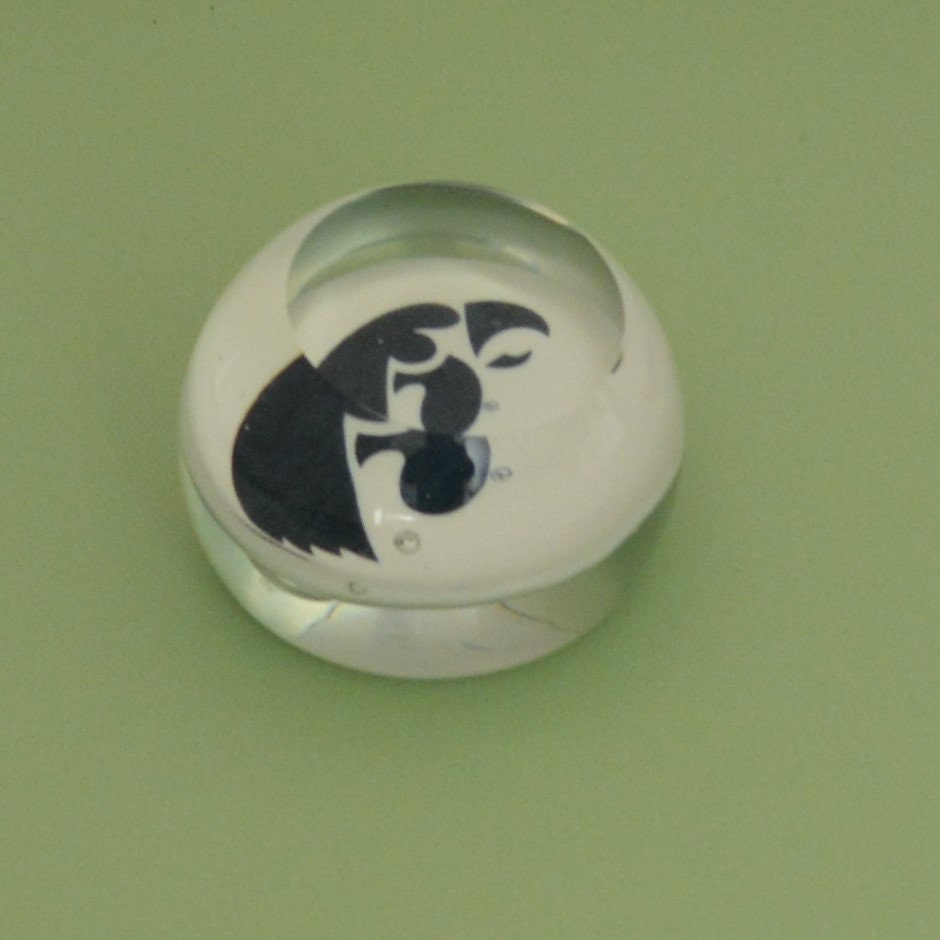 Paperweights/souvenir-clear Glass Paperweight With Face and Unique ...