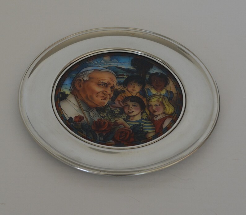 Collectible Plate-the Papal Visit, Pope John Paul II Plate and His ...