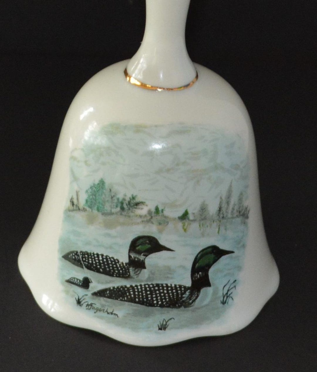 Collectible Bell-vintage Royal Ann China Duck Bell of Minnesota State ...