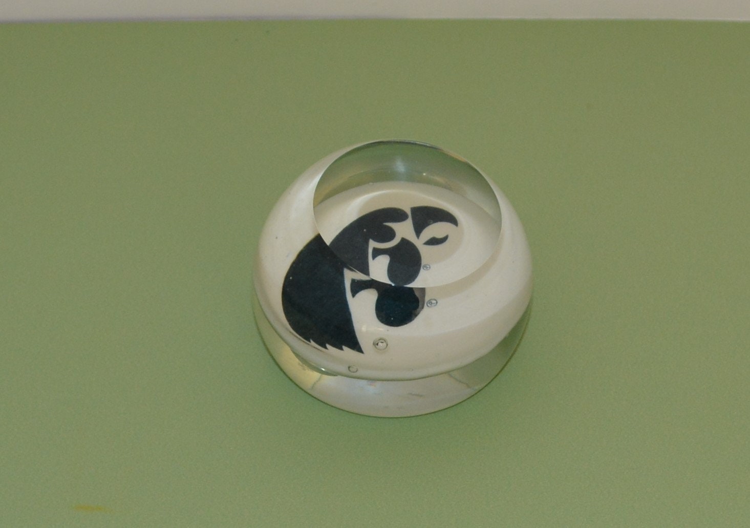 Paperweights/souvenir-clear Glass Paperweight With Face and Unique ...