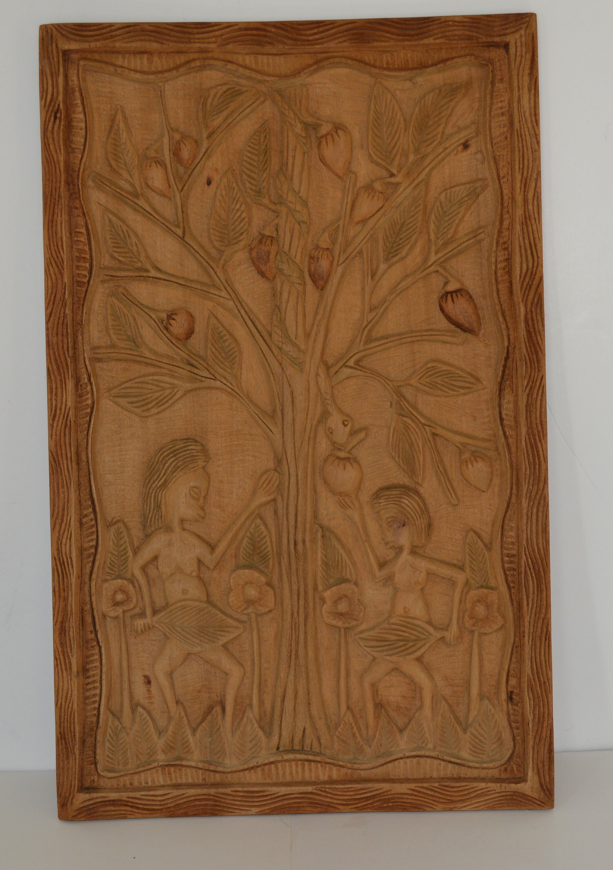 Art-wood Carving Adam and Eve - Etsy