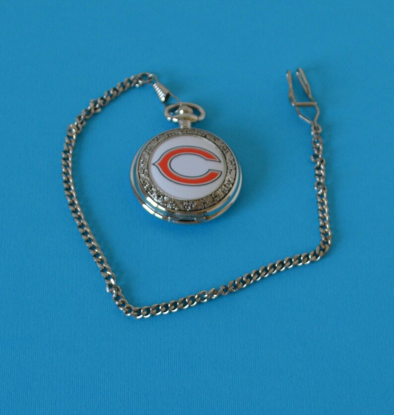 Watch-nfl Classic Men's Chicago BEARS Sport Pocket Watch Stainless ...