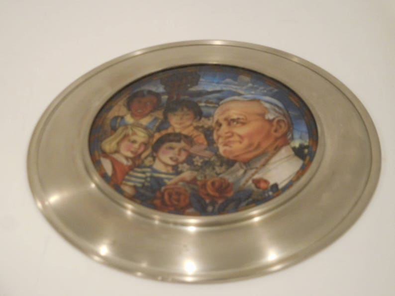 Collectible Plates-the Papal Visit Pope John Paul II Plate - Etsy